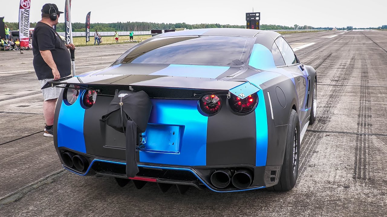 INSANE 1800HP Nissan GTR does 356 km/h in Half Mile Drag Race! | RingTube