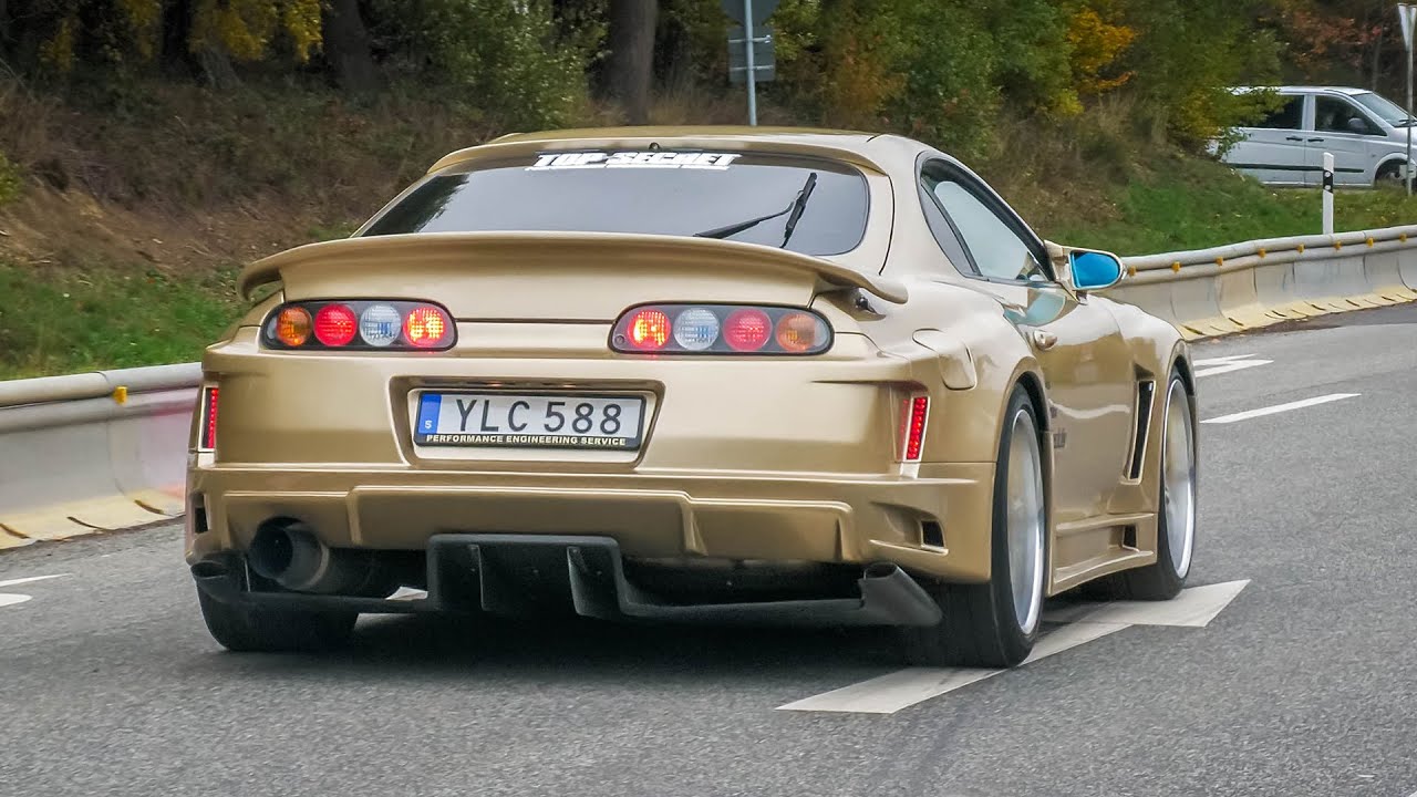 Car Spotting at Nürburgring Tankstelle! TOP SECRET V12 Toyota Supra ...