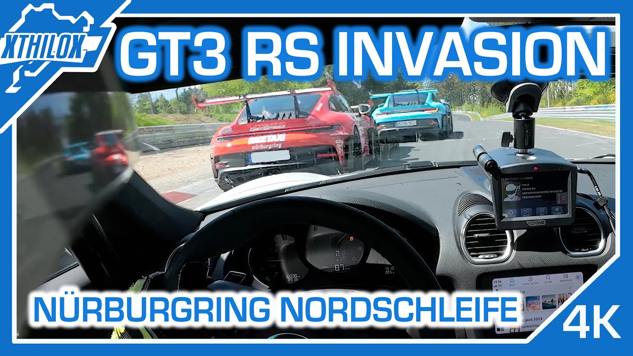 PORSCHE 992 GT3 RS Invasion – Funlap in my 718 GT4 MR on NÜRBURGRING ...